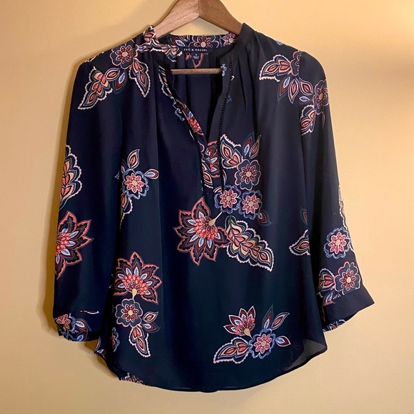 Zac & Rachel | Tops | Zac And Rachel Paisley Floral Blouse | Poshmark